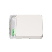 China Fiber Optic Faceplate 2 Port FTTH Wall Mount Termination Box 86x86x21mm White for sale