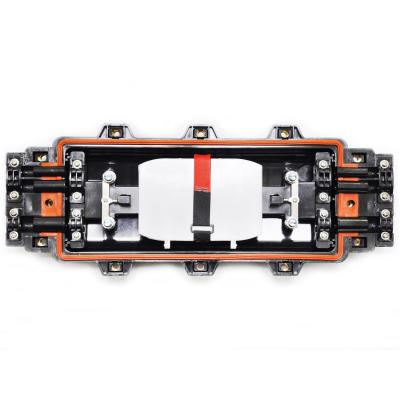 China 4 Trays FOSC Horizontal Fiber Optic Splice Closure for sale