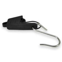 China FTTH Drop Cable S Hook Clamp 8.5cm Plastic 4KN Max Load for Fiber Optic Telecom for sale