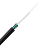 China HDPE GYXTW Central Tube Aerial Fiber Optic Cable 6 Core SM Steel Wire 8mm for sale