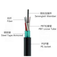 China Corrugated Steel Tape Armored Fiber Optic Cable G652D 48 Core Outdoor for sale