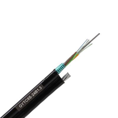 China HDPE GYTC8S Figure 8 Fiber Cable 24core Single Mode Optical Cable for sale