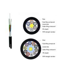 China Outdoor FRP 24core Aerial Optical Fiber Cable GYFTY G652D for sale