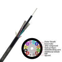 China GCYFY 48 Core FRP HDPE Air Blown Fiber Optic Cable Aramid Yarn 4.5mm for sale