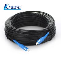China 1 Core G657A 150m LSZH FTTH Drop Cable FRP SC/UPC-SC/UPC for sale