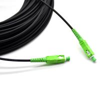 China Outdoor Fiber Corning 5.0mm FTTH Drop Cable Mini SC APC for sale