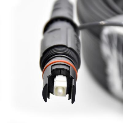 China SC APC FTTH Drop Cable OptiTap Compatible 2.0x5.0mm Outdoor LSZH for sale