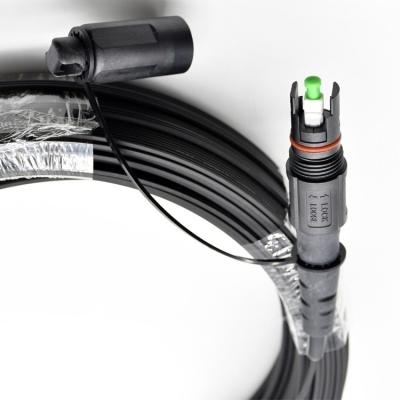 China 1 Strand HDPE SC APC Horizontal Drop Cable G657A2 50m 100m for sale