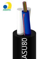 China 12FO Singlemode G652D Outdoor Aerial Optic Fiber Cable 8mm Diameter Anatel for sale