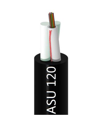 China FRP 24core G652D Single Mode Optical Fiber Cable Aerial ASU80 for sale