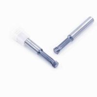 China 3-Teeth Solid Carbide Milling Thread Cutter Hard Material Cnc Thread Milling Bit for sale