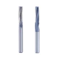 China Multi-Teeth Thread Carbide End Milling Cutters No Coating For Low Hardness Material for sale