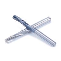 China Multi-Teeth Thread Carbide End Milling Cutters No Coating For Low Hardness Material for sale