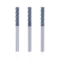 China Diamond Coating Carbide Flat End Milling Cutter For Graphite Processing for sale