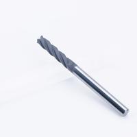 China Diamond Coating Carbide Flat End Milling Cutter For Graphite Processing for sale