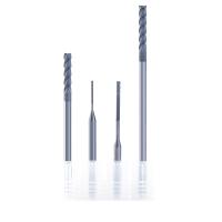 China Diamond Coating Carbide Flat End Milling Cutter For Graphite Processing for sale