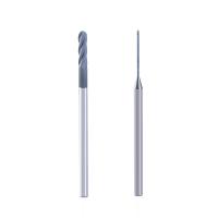 China Diamond Coating Carbide Ball End Milling Cutter For Graphite Processing for sale