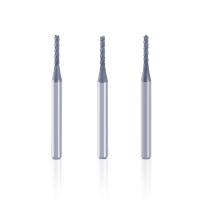China 3.175mm Carbide Corn Milling Cutter CNC Router Fish Tail Bits For PCB Machining for sale