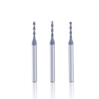 China 3.175mm CNC Carbide End Milling Cutters Spiral Double Flute Bit For PCB Machining for sale