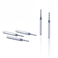 China 3.175mm CNC Carbide End Milling Cutters Spiral Double Flute Bit For PCB Machining for sale