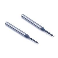 China 3.175mm Carbide End Milling Cutters For PCB Machining Fish Tail CNC Router Bits for sale