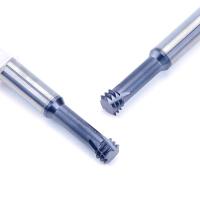 China Customizable 3 Teeth Carbide End Milling Cutters For Low Hardness Material Without Coating for sale