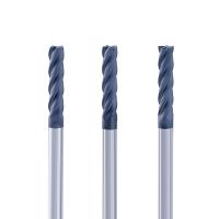 China High Precision Diamond Coating Solid Carbide End Mill Cutter For Graphite Processing for sale