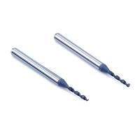 China 3.175mm Solid Carbide Milling Cutters For Machining PCB Board And Circuit Board With Double Spiral Flute for sale