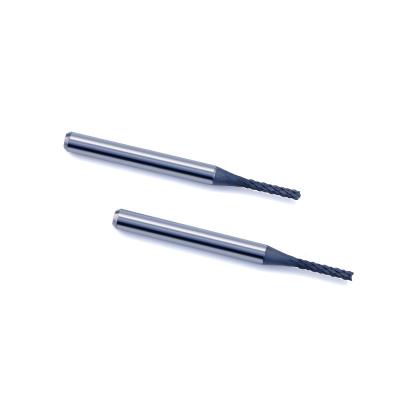China 3.175mm Solid Carbide Milling Cutters For Machining PCB Board And Circuit Board With Double Spiral Flute for sale