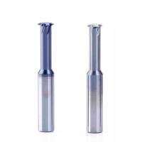 China Customized Carbide End Milling Cutters Composite Coating Single Tooth Thread For Hard Materials for sale