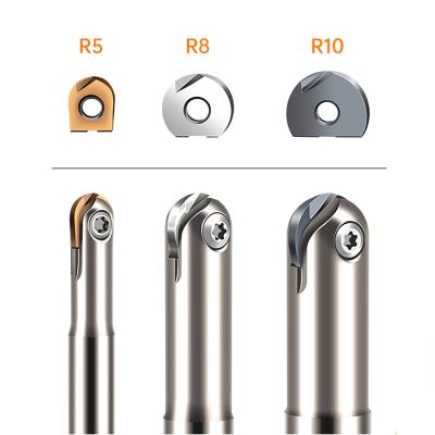 China Superior Carbide Milling Inserts For Processing Curved Surfaces And Arc Grooves High Speed Performance for sale