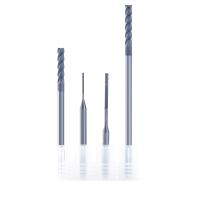 China Diamond Coated Carbide Flat Face End Mill for Graphite Machining for sale