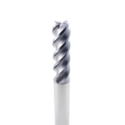 China Carbide U-Channel End Mill 4 Flute AlCrN Coated for Mild Steel for sale