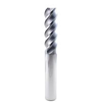 China Carbide U-Channel End Mill 4 Flute AlCrN Coated for Mild Steel for sale