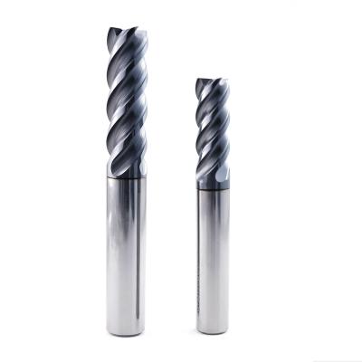 China 8mm Carbide Flat End Mill 4 Flute for Alloy Stainless Steel for sale