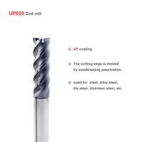 China 8mm Carbide Flat End Mill 4 Flute for Alloy Stainless Steel for sale