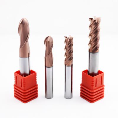 China 6mm Carbide Ball Nose End Mill 2 Flutes for Metal Processing for sale