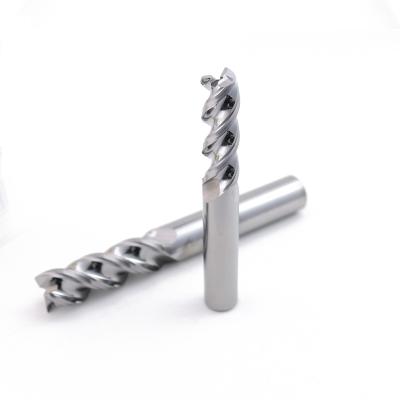 China 3 Flute Carbide End Mill for Mirror Polished Aluminum Machining for sale