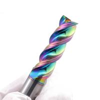 China 3 Flute DLC Coated Carbide End Mill for Aluminum CNC Cutting for sale