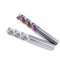 China Carbide 3-Flute DLC Coated End Mill for Aluminum and Copper for sale