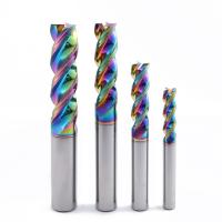 China Carbide 3-Flute DLC Coated End Mill for Aluminum and Copper for sale
