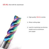 China Carbide 3-Flute DLC Coated End Mill for Aluminum and Copper for sale