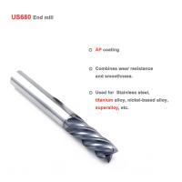 China Tungsten Carbide End Mill for Titanium Alloy and Superalloy Machining for sale