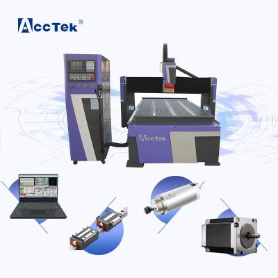 China AC 380V/50HZ CNC Wood Engraving Machine With Heavy Duty Seamless Welded Steel Lathe Structure for sale