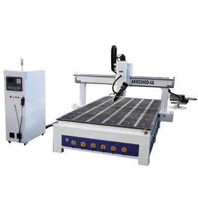 China 2000*4000 Working Table CNC Wood Engraving Machine 1800KG For Furniture Door Making for sale