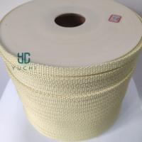 China Braided Kevlar Aramid Rope 10x4mm for Glass Tempering Furnace Dupont for sale