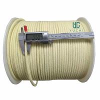 China Dupont Kevlar Aramid Rope 5.5x5.5mm for Glass Tempering Furnace Roller for sale