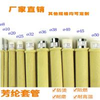 China 32MM Aramid High Temperature Sleeve - Fire Retardant Knitted Fiber for Tempering Furnaces up to 560°C for sale