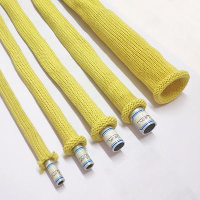 China 25mm Aramid High Temperature Sleeve for Tempering Furnace - 204°C Continuous Heat Resistance for sale