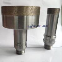 China Threaded Shank Diamond Glass Drill Bits 70mm Diameter for Glass Ceramic Tile Drilling 3-200mm Range for sale